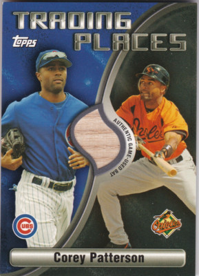 2006 Topps Trading Places Relics #CP Corey Patterson Bat A - NM | eBay