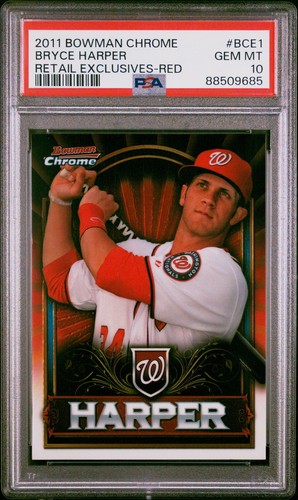 2011 Bowman Chrome Bryce Harper Retail Exclusives #BCE1 Bryce Harper ...