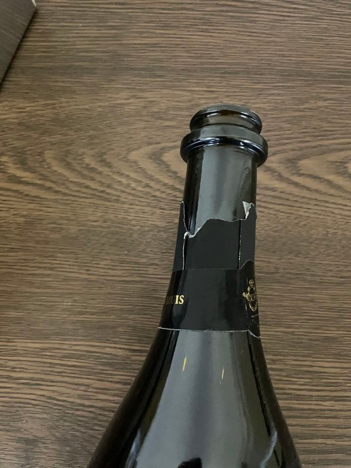 XLV Louis Vuitton Champagne Empty Bottle with Box Unwashed Collectible ...