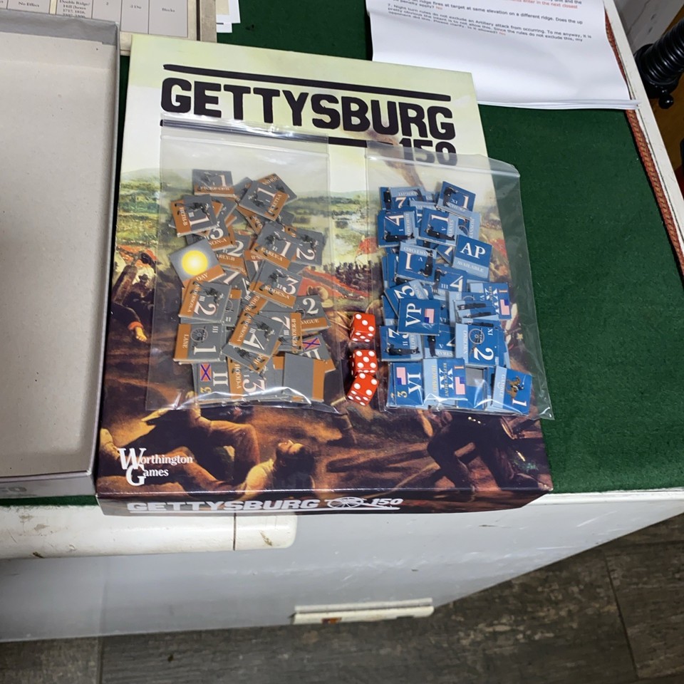 Worthington Publishing Wargames Gettysburg 150 Box VG | eBay