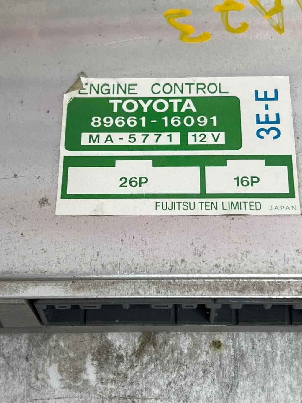 91-94 Toyota Tercel Engine Computer ECU ECM 1.5L OEM A/T Match #s 89661 ...