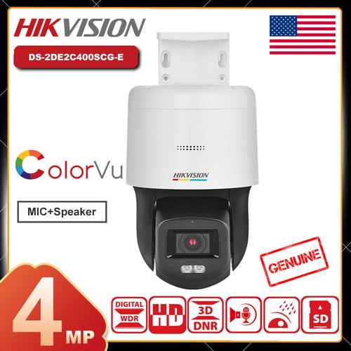 Original Hikvision ColorVu PT Speed Dome IP camera Full Color 4MP MIC ...
