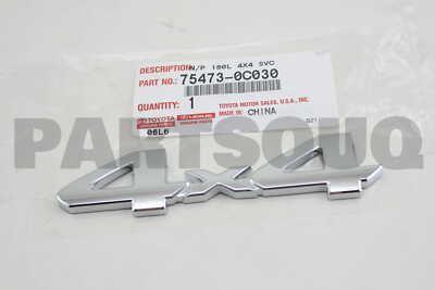 754730C030 Genuine Toyota PLATE, REAR BODY NAME, NO.3 75473-0C030 | eBay