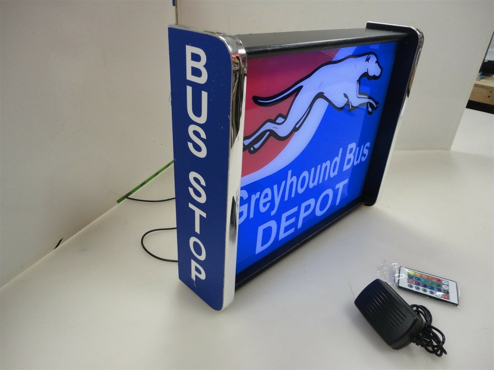 Greyhound Bus Depot Bus Stop LED Display light sign box | eBay