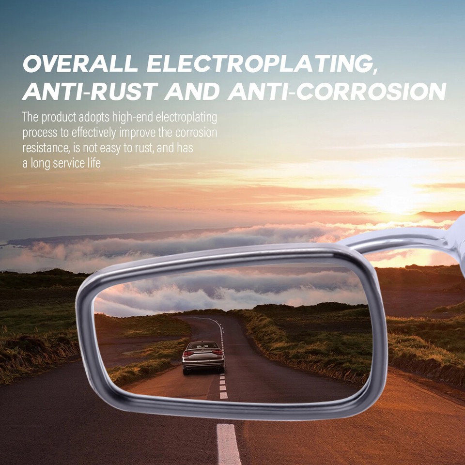 7/8" Motorcycle Chrome Bar End Rear Mirror For Triumph Thruxton 900 ...