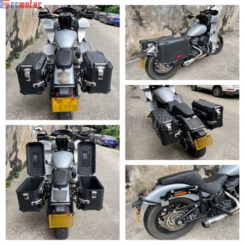 Hard Trunk Luggage Cases Tail Box For Harley Softail Street Bob FXBB ...