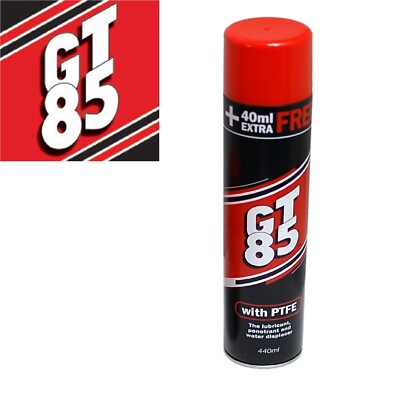 GT85 PTFE 440ml Aerosol Spray Can 400ML Chain Lubricant Water Displace ...