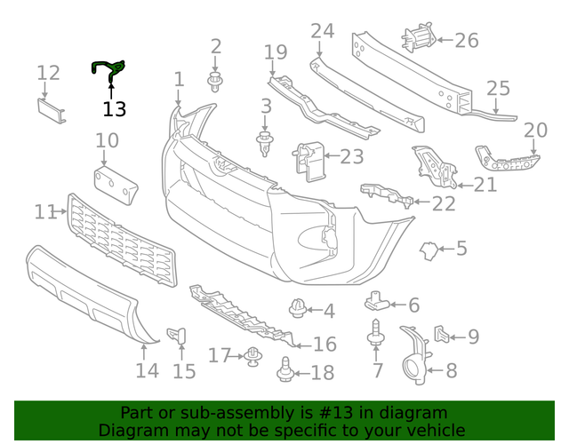 For Toyota 4Runner 2022 Toyota 5252535010 Bumper Cover Spacer Panel ...