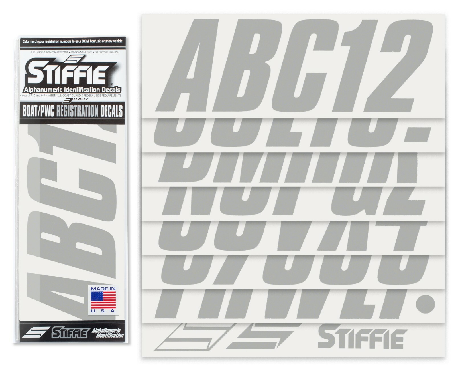 STIFFIE Shift SH17 Silver Boat PWC ID Numbers Decals Registration ...