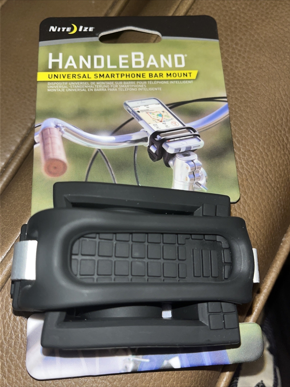 Nite Ize HandleBand Universal Smartphone Bike Handlebar Mount Black for ...