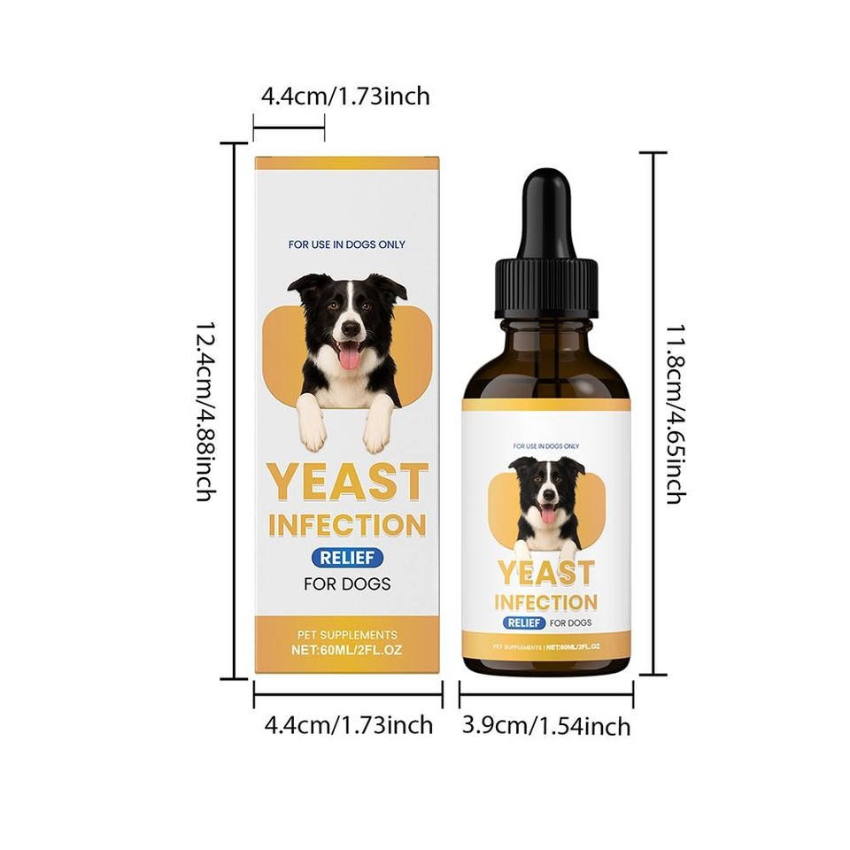 Yeast Infection Relief Drops for Dogs - Reduces Irritation ...