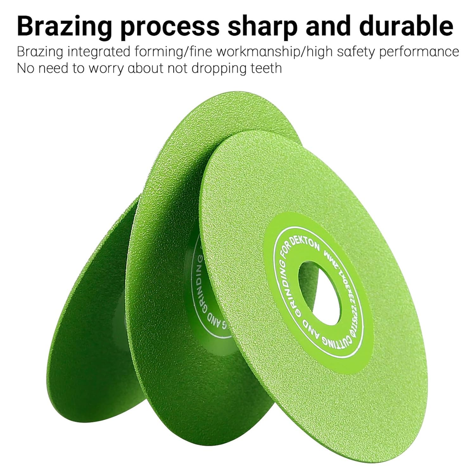 LOZLIN 3PCS 4.5"(115 * 22.23Mm) Diamond Grinding & Cutting Discs - Flat ...