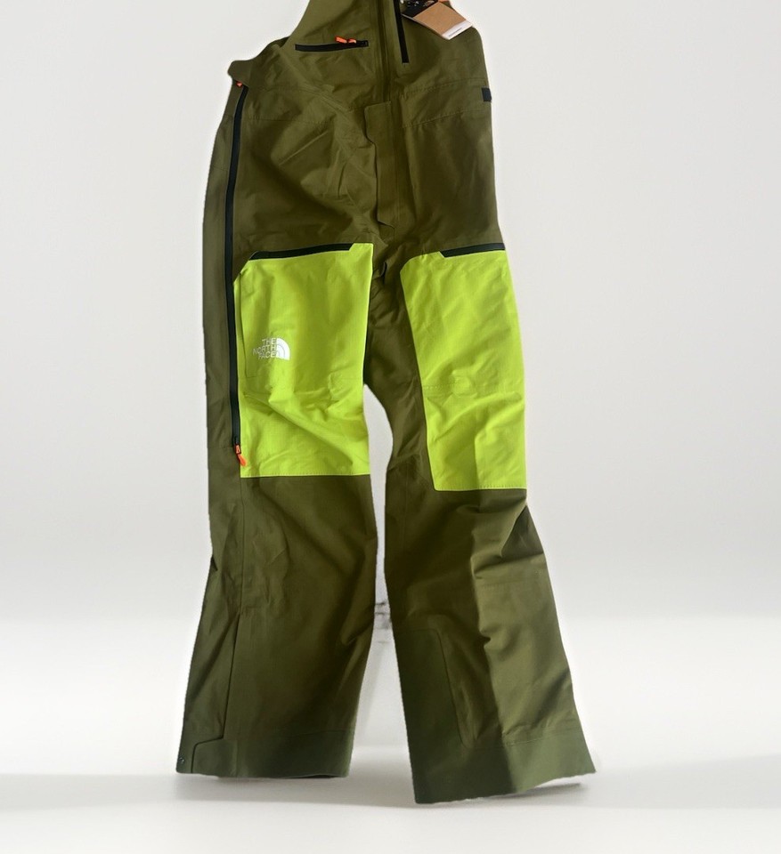 New Men's The North Face Ceptor Bibs Size S L 2XL Meadow Grass Green ...