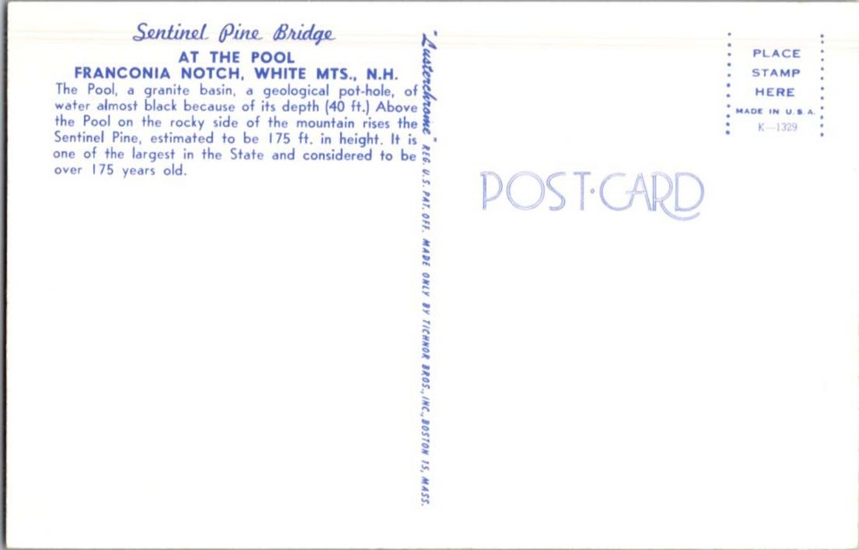 White Mountains New Hampshire NH : BRIDGE SCENE j/02 BH0209 | eBay UK