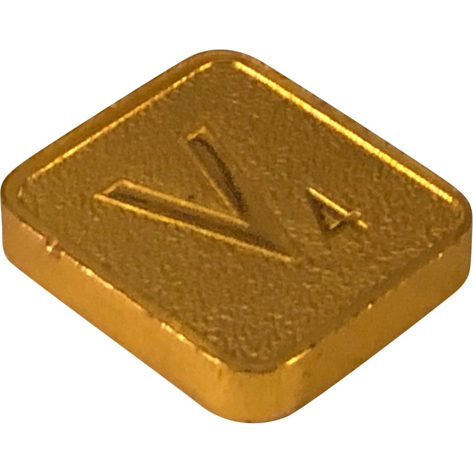 Replacement (individual) Letter Tile, Franklin Mint 24K Gold Scrabble ...