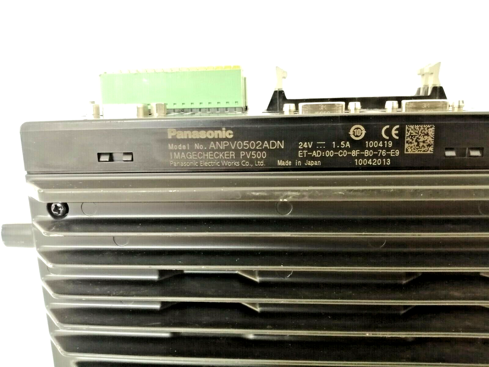 Panasonic Machine Vision System IMAGECHECKER PV500 Model No ...