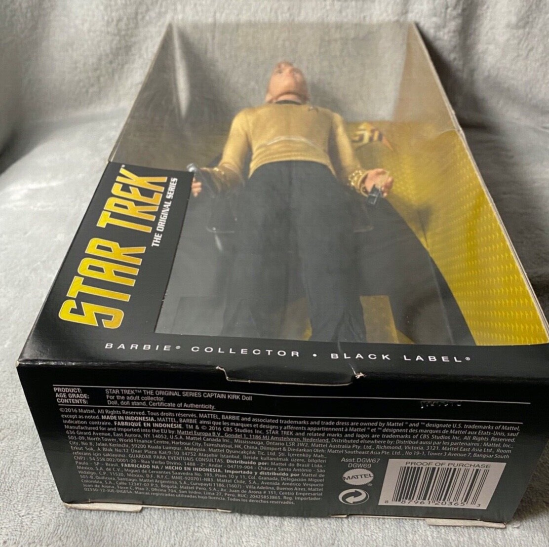 Star Trek The Original Series 50th Anniversary Barbie Black label ...