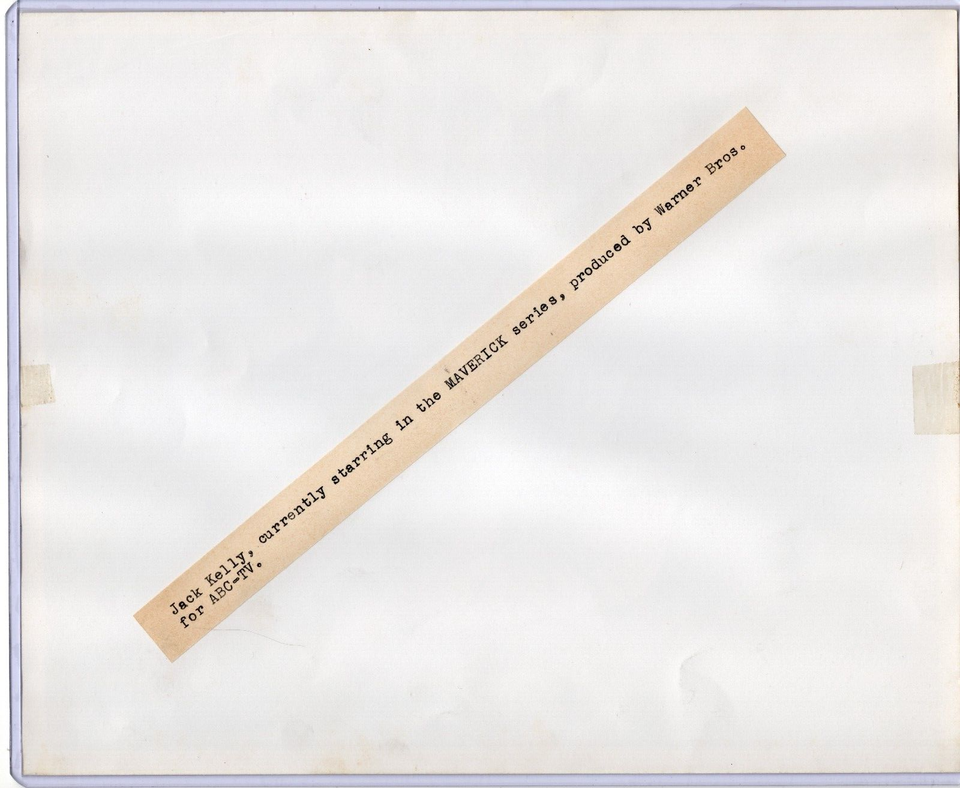 Jack Kelly as Bart Maverick in ABC-TV Series Maverick Western Signed ...