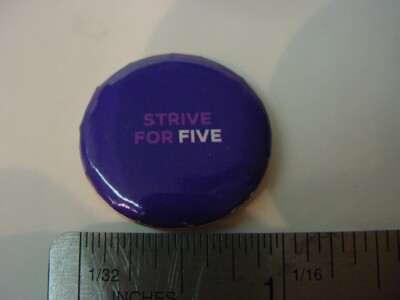 BUTTON - STRIVE FOR FIVE | eBay