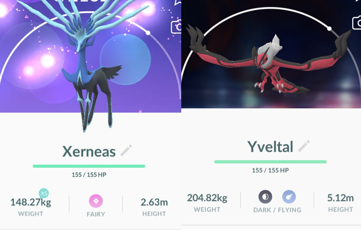 Pokemon Shiny Yveltal And Xerneas