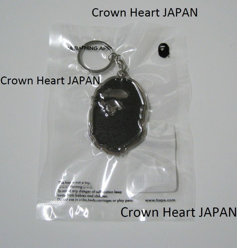 New A BATHING APE APE HEAD REFLECTIVE KEYCHAIN from BAPE (Choose one ...