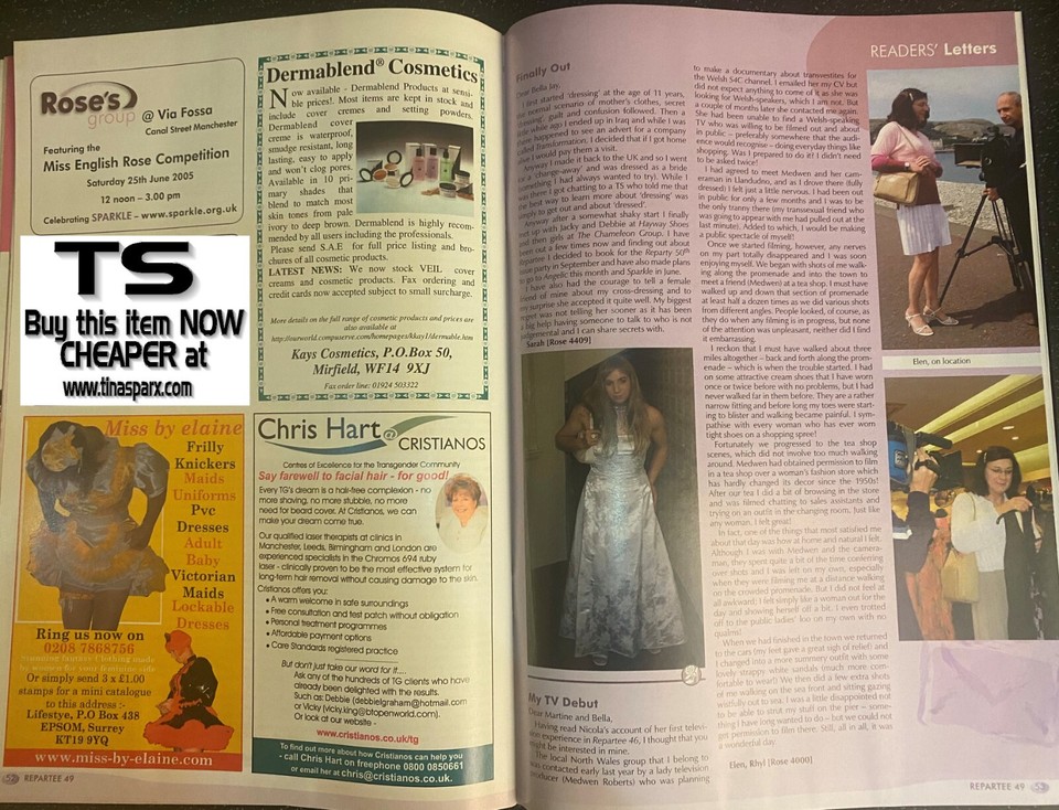 TV Repartee Issue 49. Transvestite lifestyle magazine. Very rare. | eBay UK