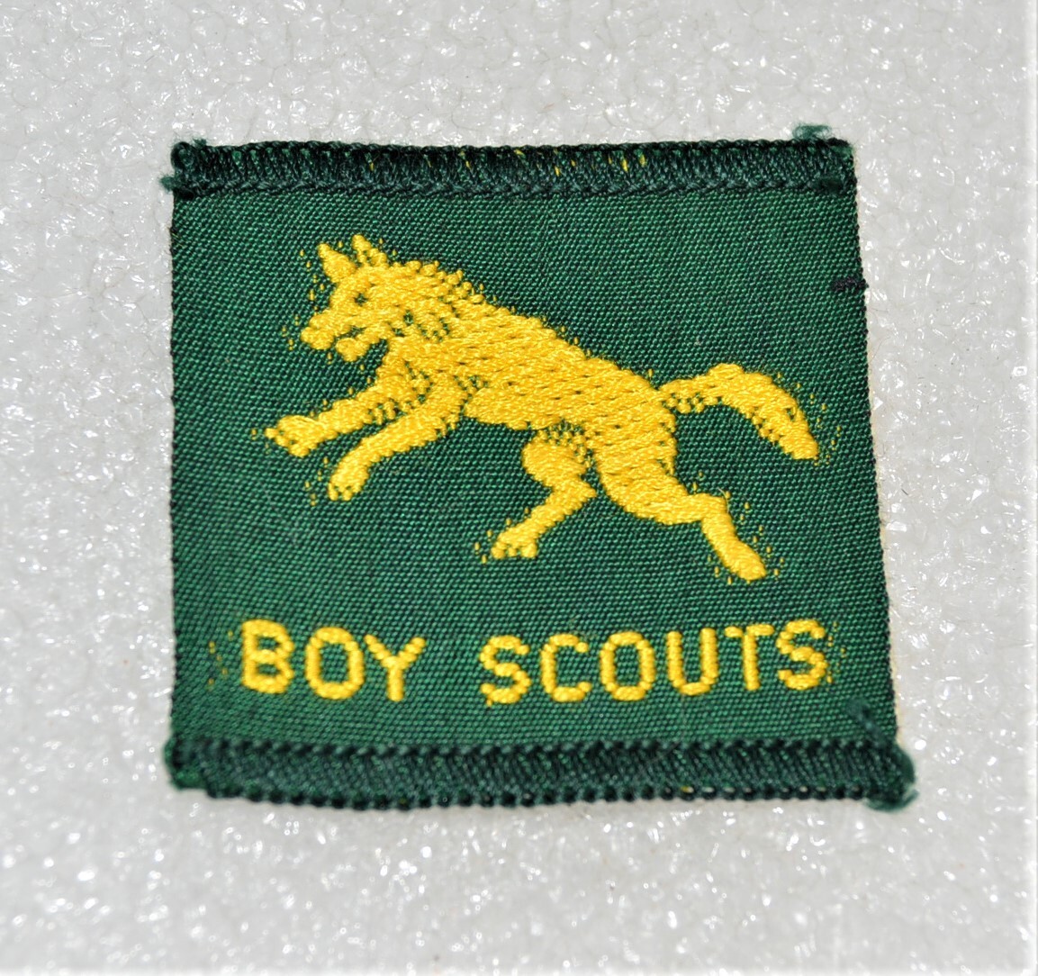 Half Bound Embroidered Leaping Wolf Boy Scout Rank Uniform White Back ...