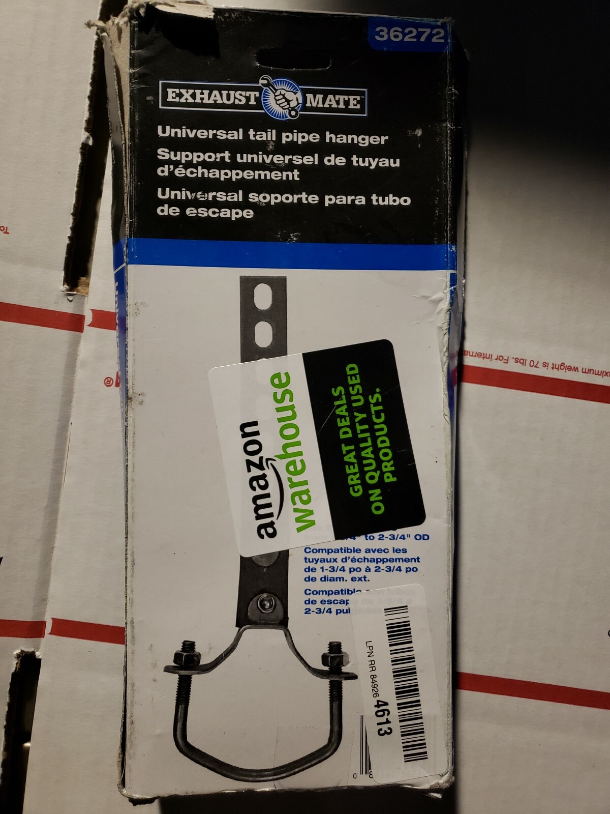 Exhaust Mate Universal Exhaust Tail Pipe Hanger 36272 | eBay