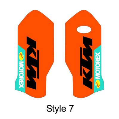 KTM fork guard decals 17-22 sxf mxc exc xcf 125-500 Style 7 Free ...