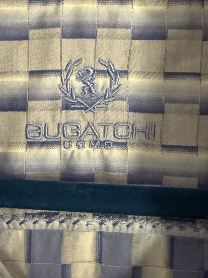 Bugatchi Shirt Mens XL Long Sleeve Button Up Modern Abstract Casual ...