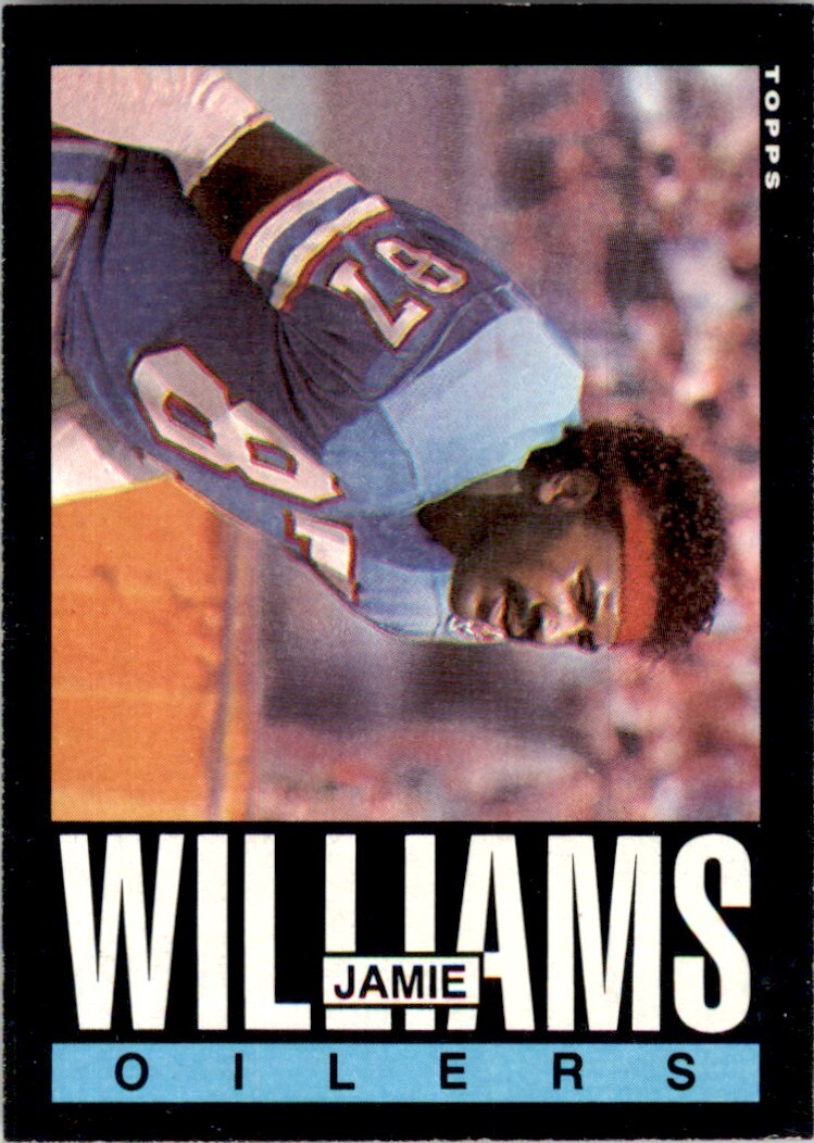 1985 TOPPS JAMIE WILLIAMS HOUSTON OILERS #257 | eBay
