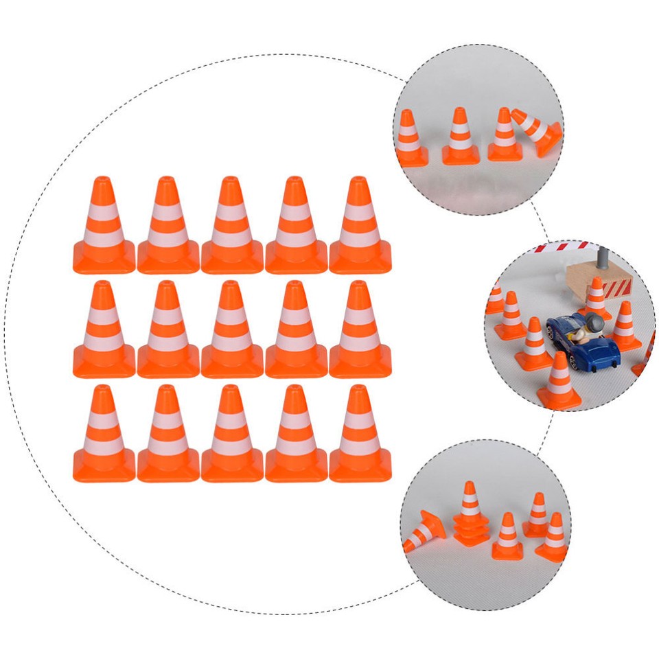 Set of 7 Road Sign Toys Fitness Child Cones for Driving Practice Small ...