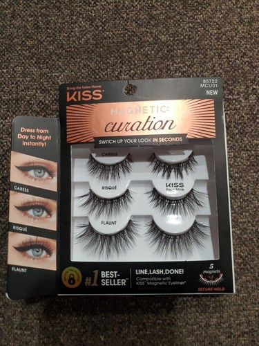 Kiss Magnetic Curation Lashes, MCU01, Caress, Risqué, Flaunt (liner not included 731509857221| eBay