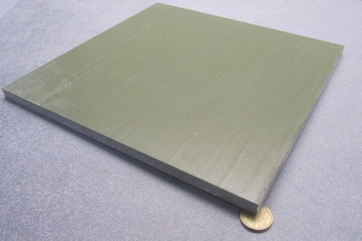 Fiberglass Sheet, Extren .500" x 12" x 12" Olive Green | eBay