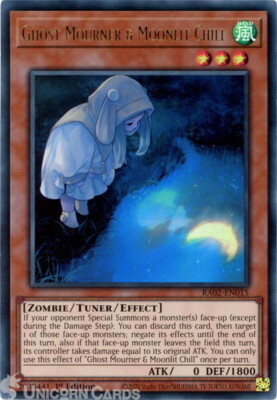 RA02-EN015 Ghost Mourner & Moonlit Chill : Ultra Rare 1st Edition ...