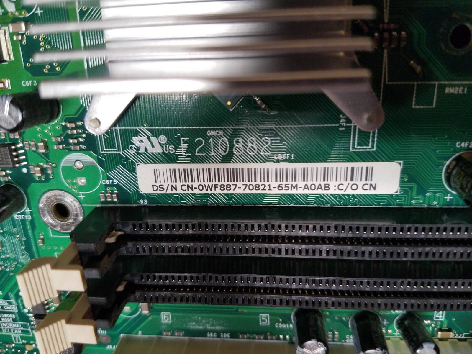 Dell Dimension Desktop Motherboard 0WF887 Main System Board CPU RAM ...