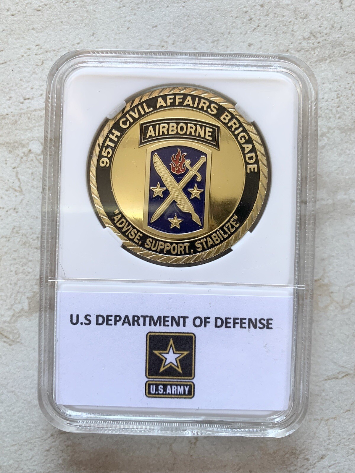 US ARMY SF Group 95th Civil Affairs Brigade Challenge Coin | eBay