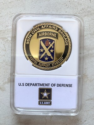 US ARMY SF Group 95th Civil Affairs Brigade Challenge Coin | eBay