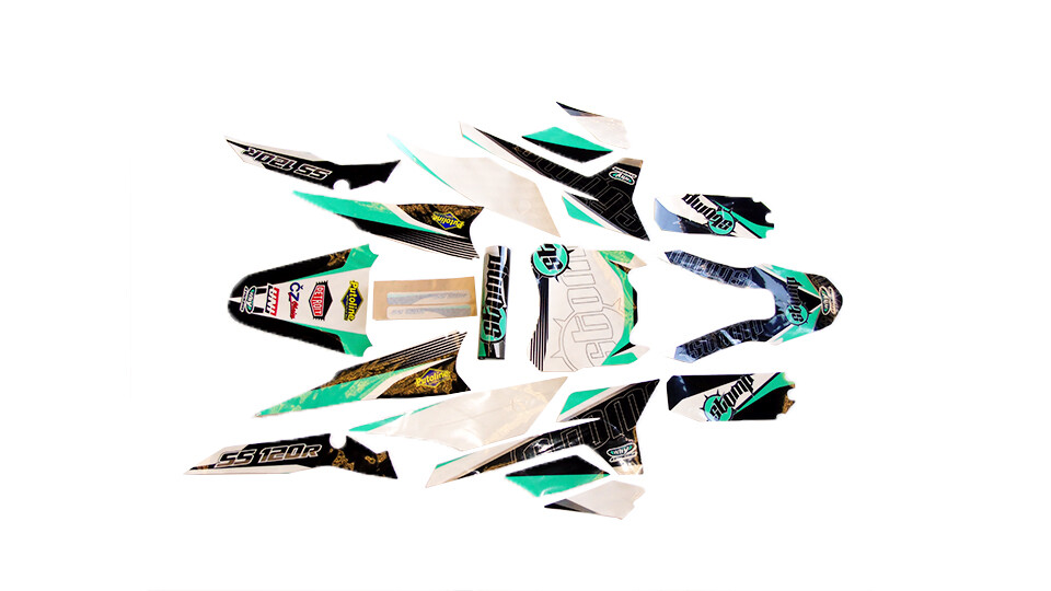 Stomp Pit Bike Graphics Kit - Z3 SuperStomp120-R | eBay UK