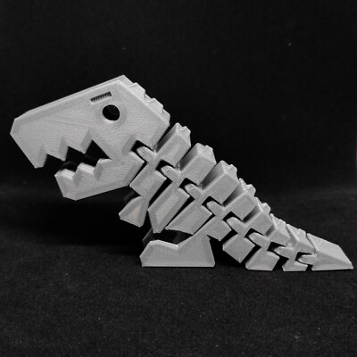 3D Printed Flexible Toy Dinosaur/ Articulated Dinosaur / Flexi T-Rex ...