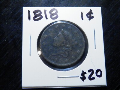 Circulated 1818 Large Cent | eBay