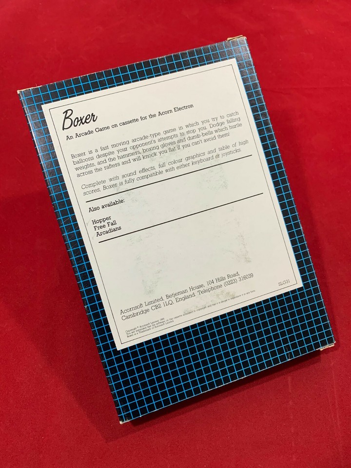 Acorn Electron Boxer game Cassette Acornsoft | eBay
