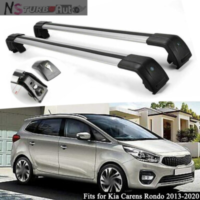 2Pcs Fits for Kia Carens Rondo 2013-2024 Roof Rail Racks Cross Bars ...