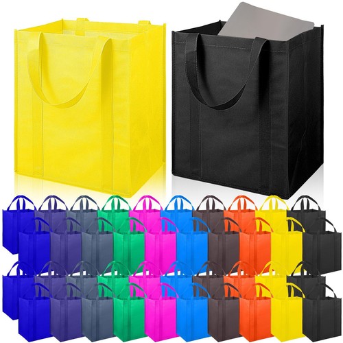40 Pack Reusable Grocery Bags Bulk Large Washable Foldable Shopping ...