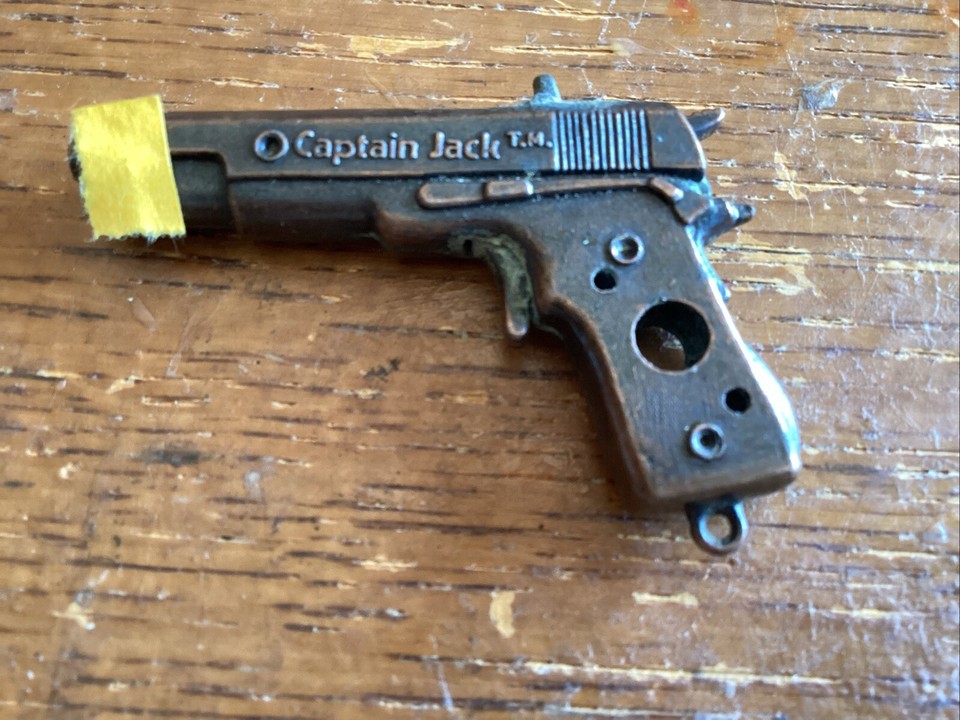 VINTAGE USED TOY Captain Jack CAP GUN With Holster Keychain NO CHAIN ...