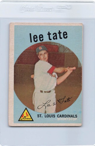 1959 Topps #544 Lee Tate Cardinals VG *6594 | eBay