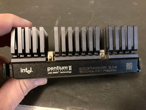 Intel Pentium II MMX slot 1 CPU 400 MHz working pull SL2U6 ...