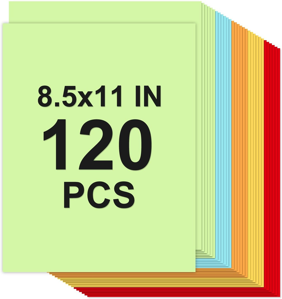 Cardstock 8.5 X 11, Thick Printer Paper 75 Lb/200 Gsm, 40 Sheets Card ...