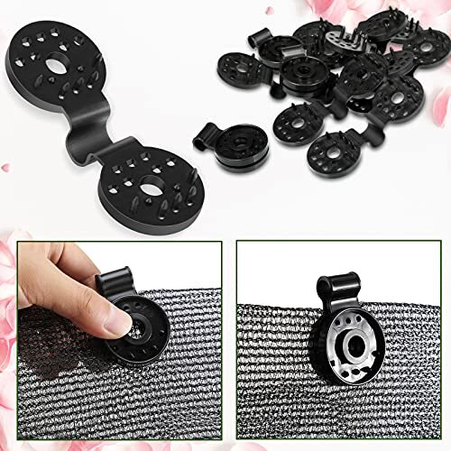 Shade Cloth Plastic Clips Plastic Sunshade Clips Shade Netting Black ...