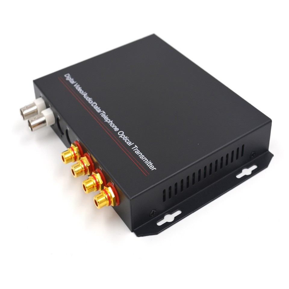 Video Audio Fiber Optic Media Converters Tx / Rx for Analog CCTV High ...
